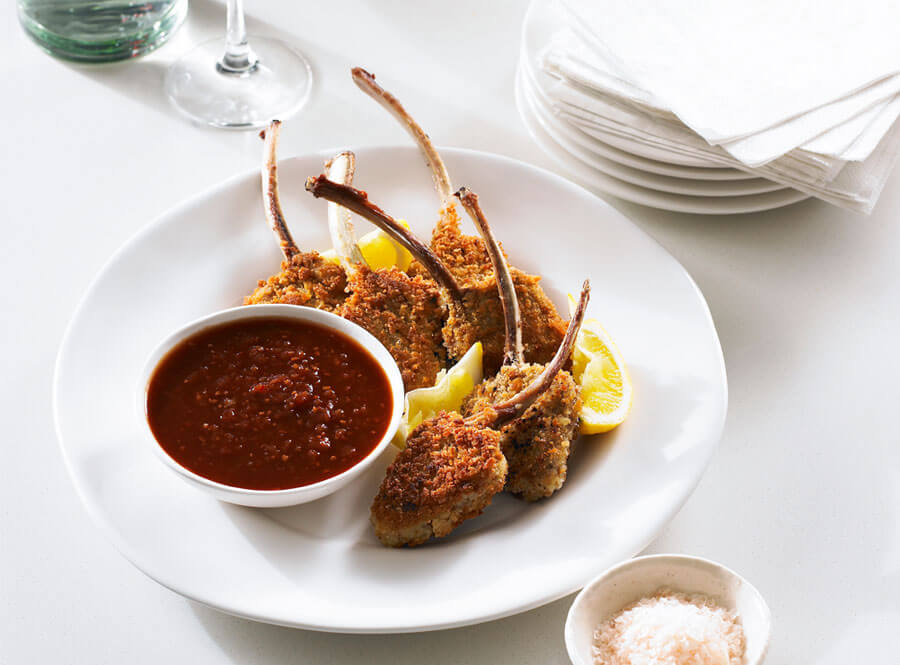 Crumbed Lamb Cutlets With Tomato Relish Recipe – COBS Bread USA